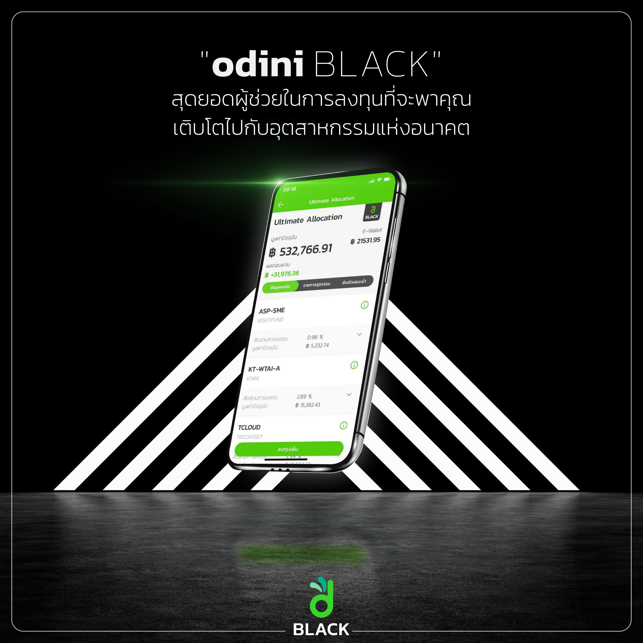 “odini BLACK” สุดยอดผู้ช่วยในการลงทุน ที่จะพาคุณเติบโตไปกับ อุตสาหกรรม ...